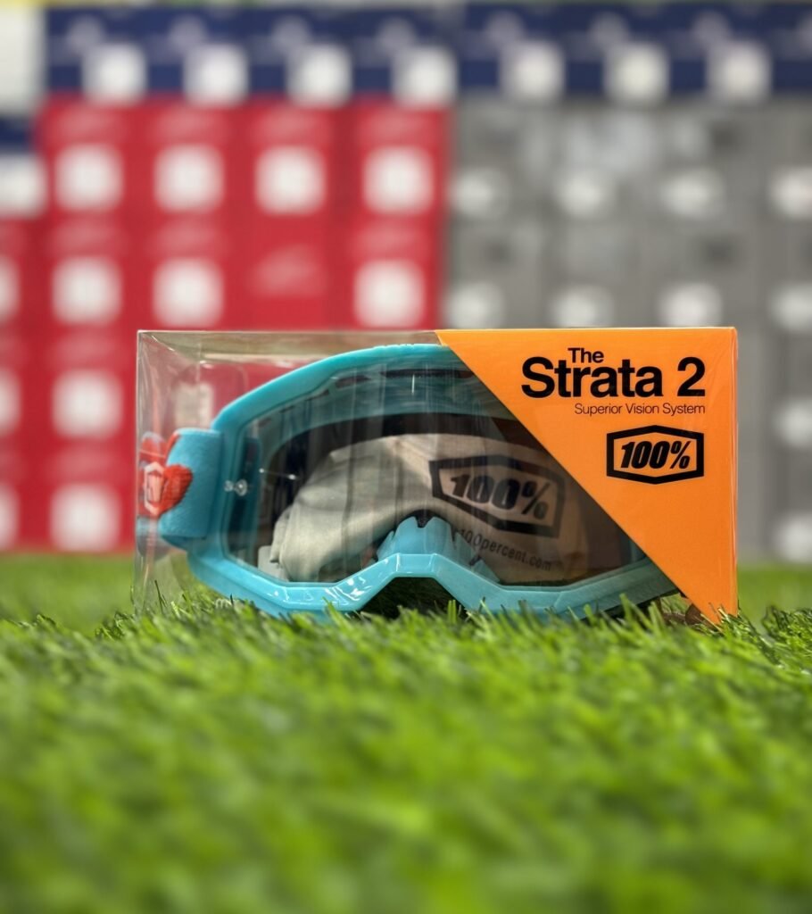 100% Strata 2 Goggle – Summit/Clear Lens – Race Import
